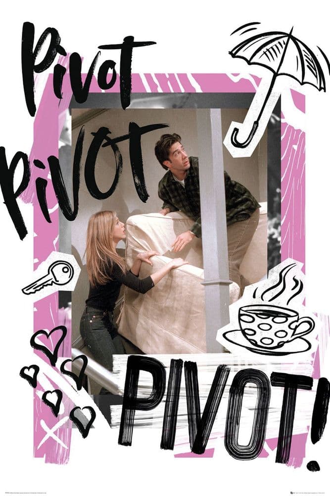 Friends Pivot Ross & Rachel Poster 61x91,5cm | Buy it now