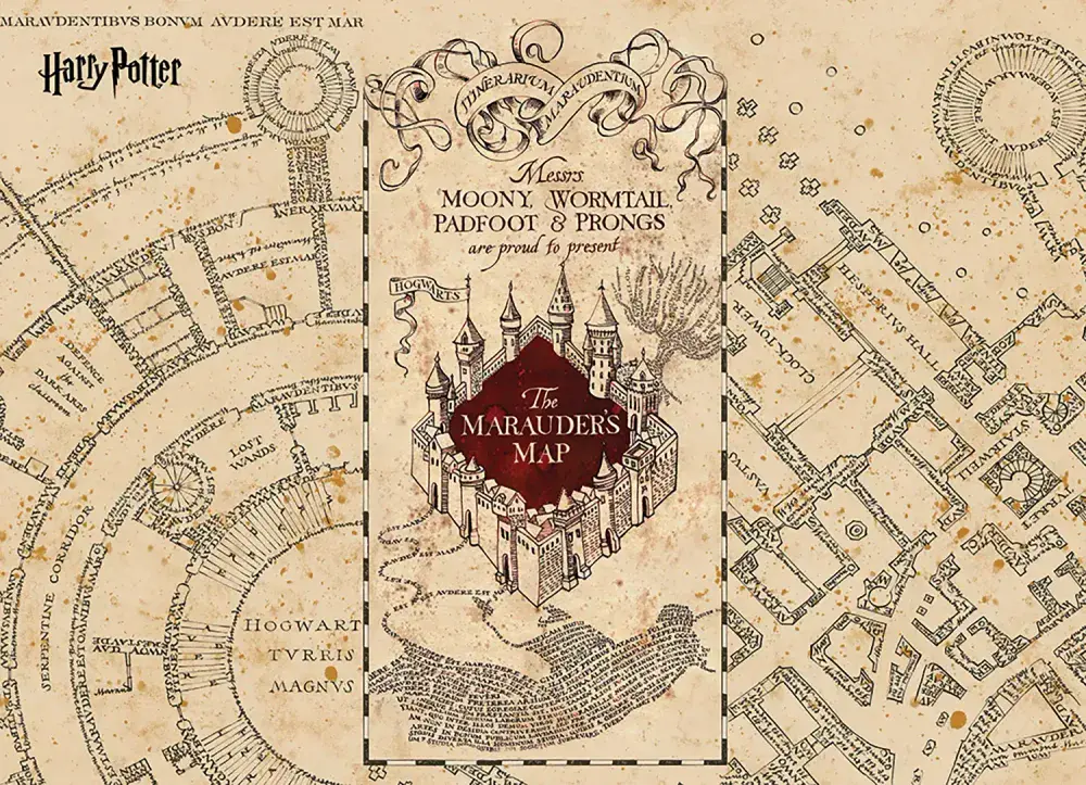 Harry Potter Marauder s Map wallpaper murals | Buy it now
