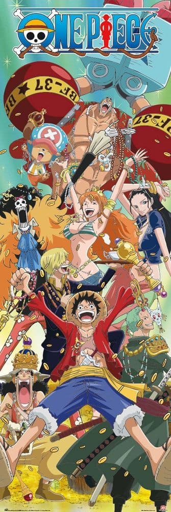 One Piece All Characters Door door size 53x158 cm Poster | Buy it now