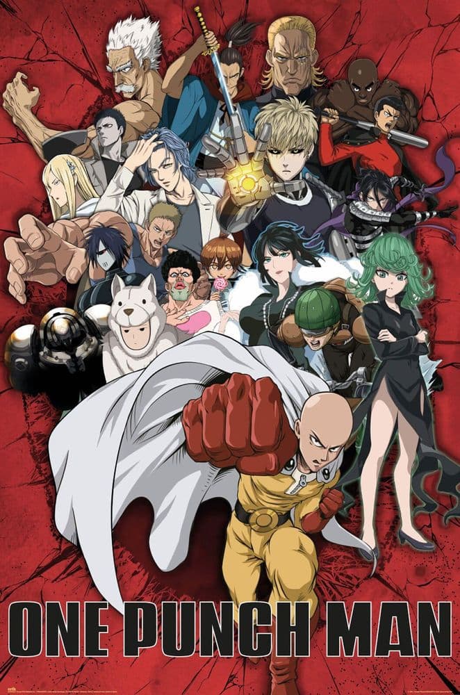 One Punch Man Heroes 61x91,5cm Movie Poster | Buy it now