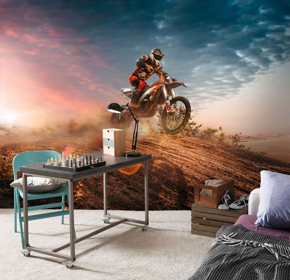 Motocross off-road wall mural wallpaper | Buy it now