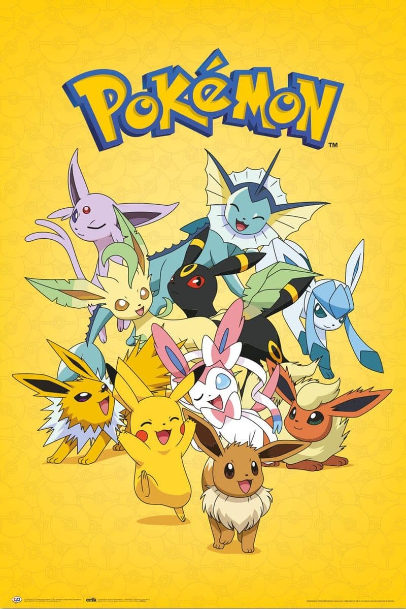 Pokemon Eevee Evolution - Poster 61x91,5cm Movie Poster | Buy it now