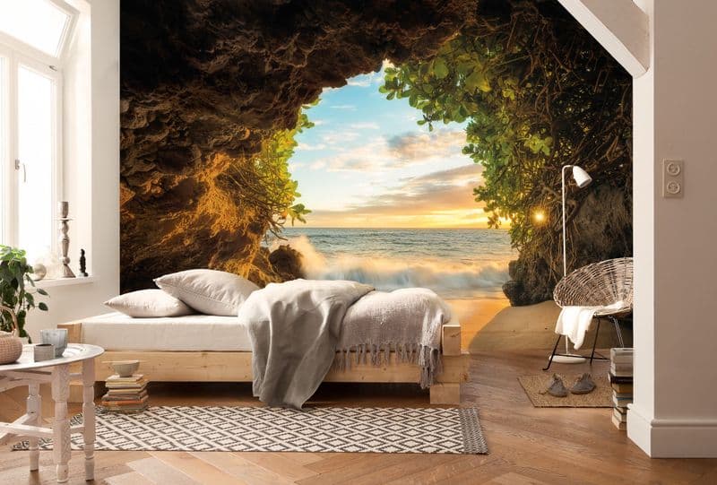 Sea view from beach paper wallpaper | Homewallmurals