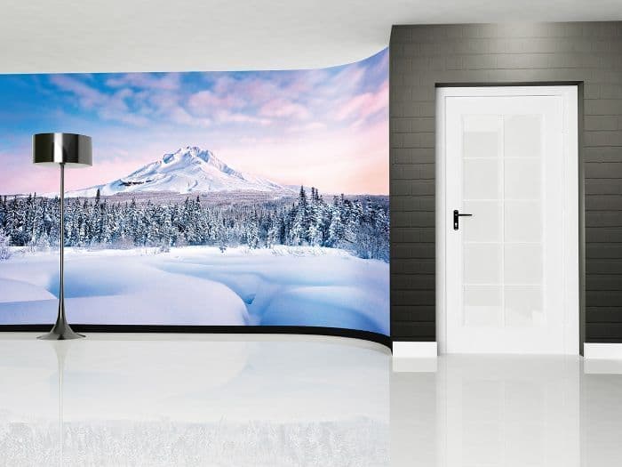Snow Mountain giant wall mural wallpaper