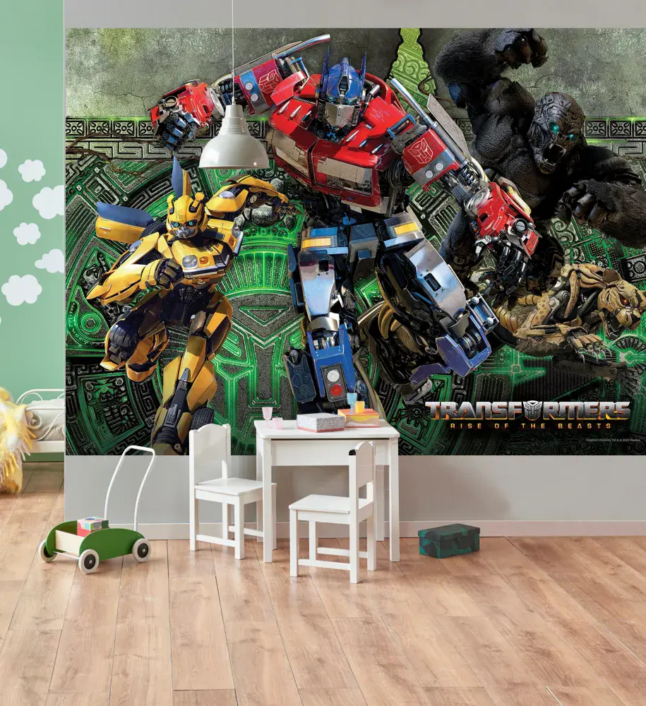Transformers photo wallpaper for kids room | Buy it now