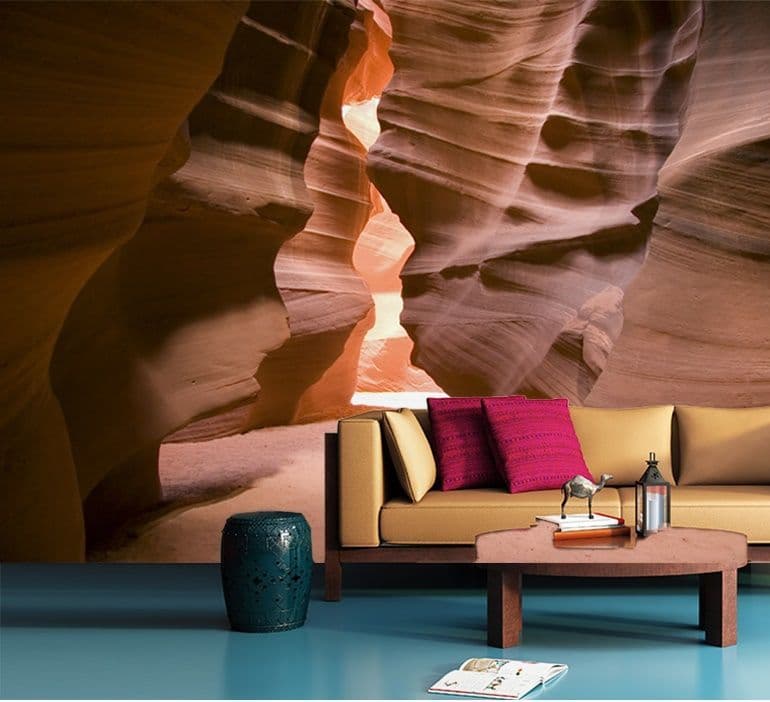 Red canyon wall murals | Buy Online