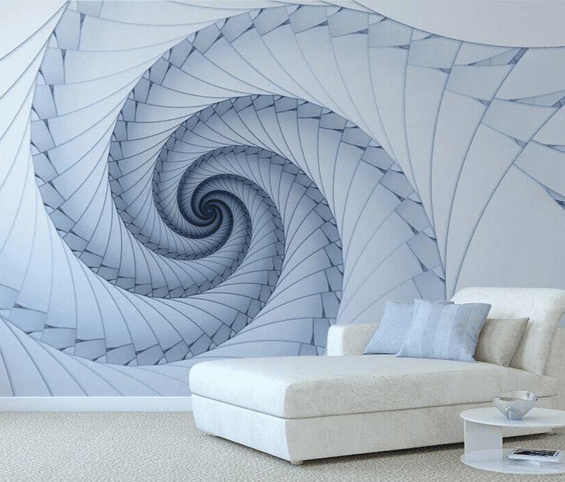 Abstract spiral design giant wall murals | Allwallpapers