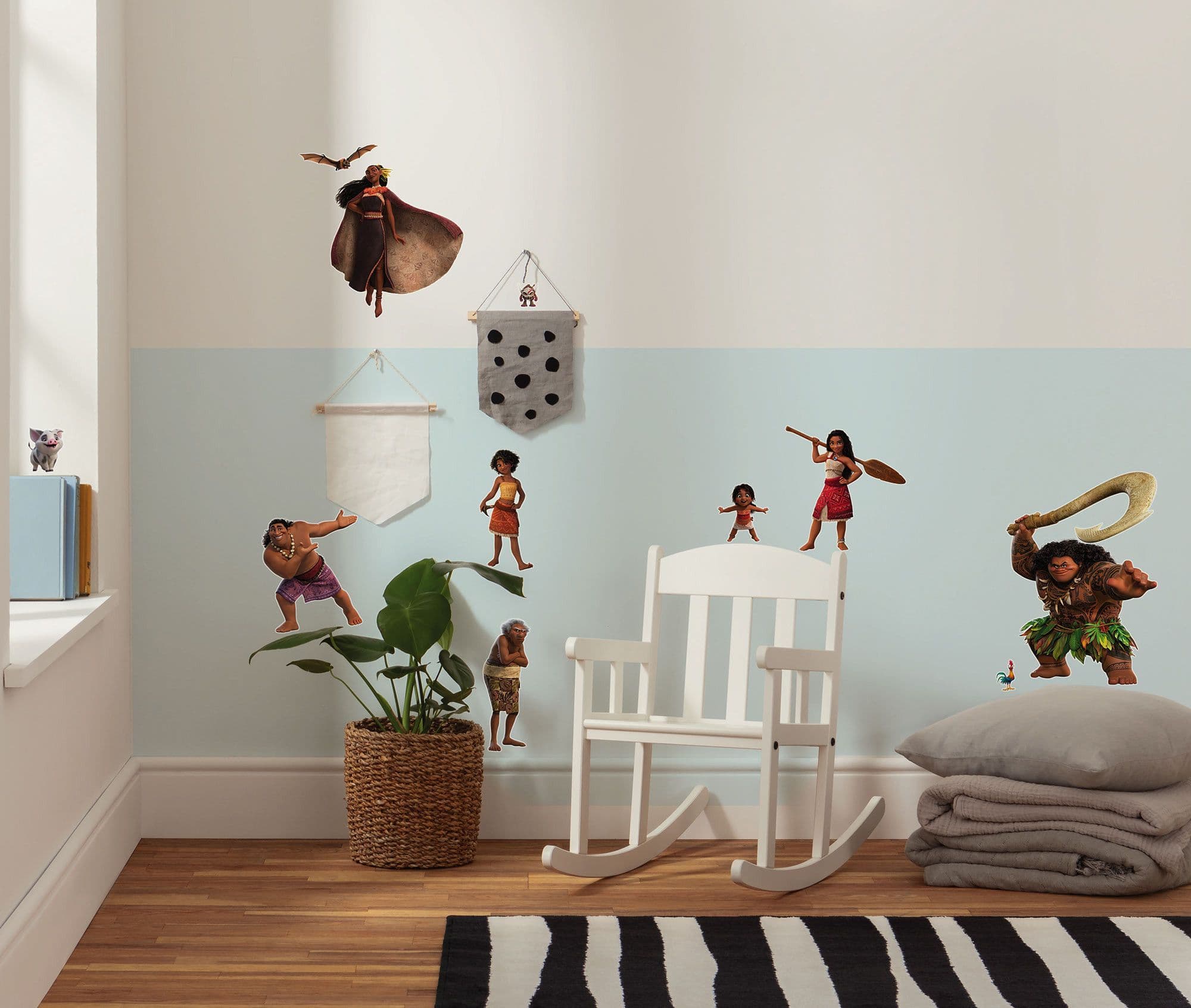 Bedroom wall decal stickers Disney Moana 2 Family Set 50x70cm | Shop online