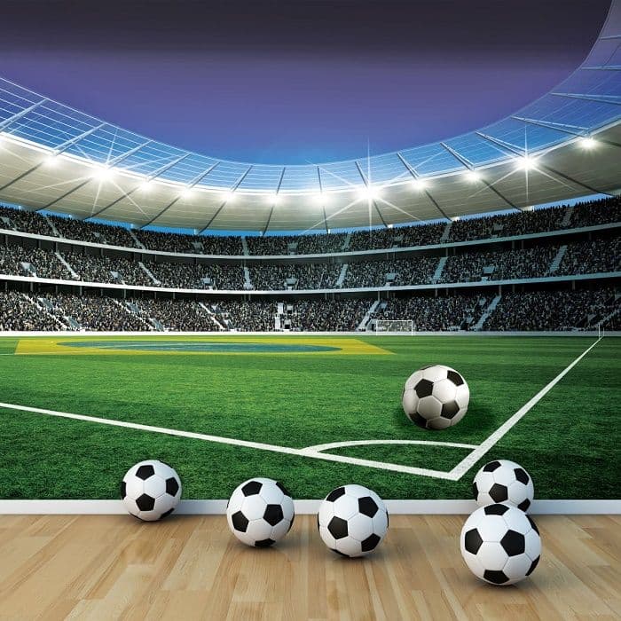 Football Stadium wall mural for boys room | Homewallmurals