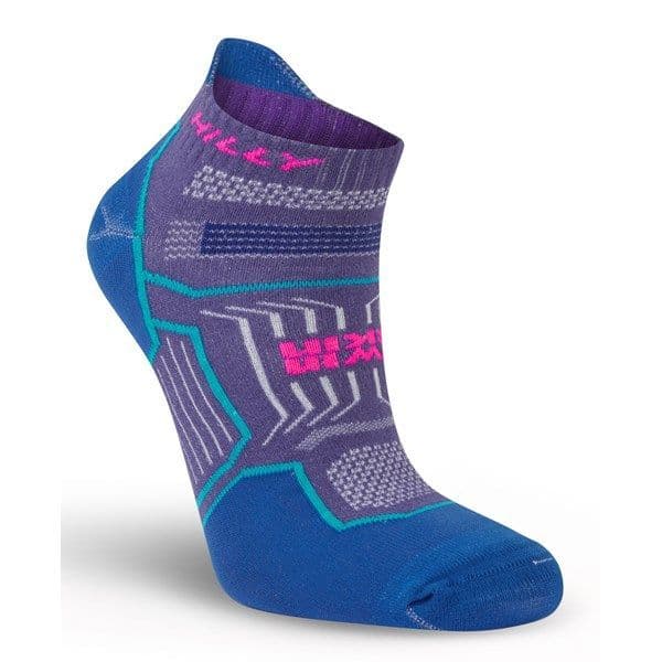 Hilly Twinskin Unisex Socklet Grape/Blue