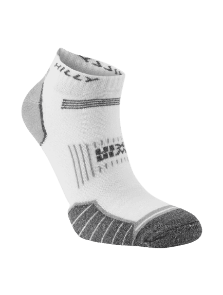 Hilly Twinskin Unisex Socklet White/Grey Marl
