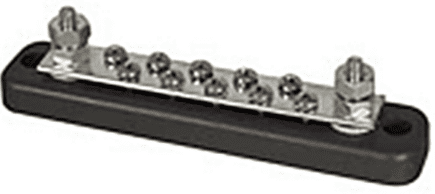 10 Screw Tin-Plated Copper Bus Bar- 150A 0-005-75 000575