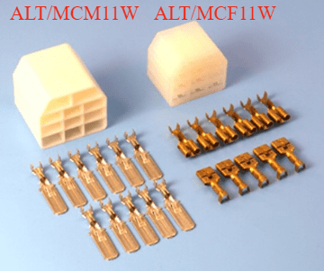 11 way MOLEX type multi-connector WHITE