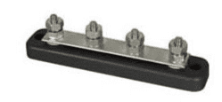 4-Stud Tin-Plated Copper Bus Bar with 4 x 1/4& x22; UNF Studs - 150A-0 ...