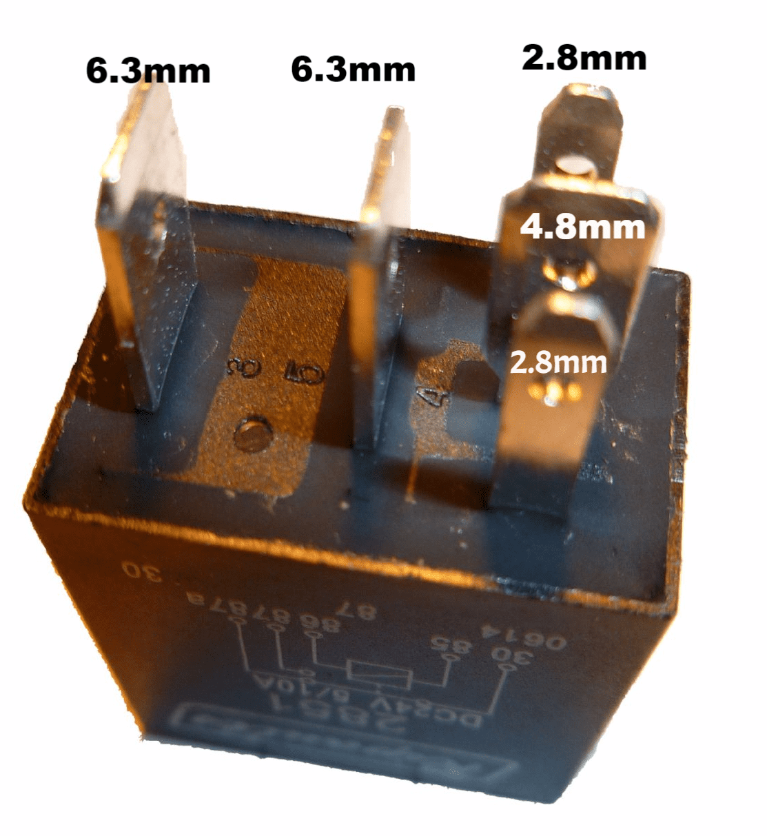 5 Pin automotive type 10 / 5 Amp 24v MICRO relay ALT/RY2851-09