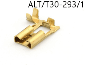 6 35mm FLAG TYPE FEMALE UN-INSULATED TERMINALS