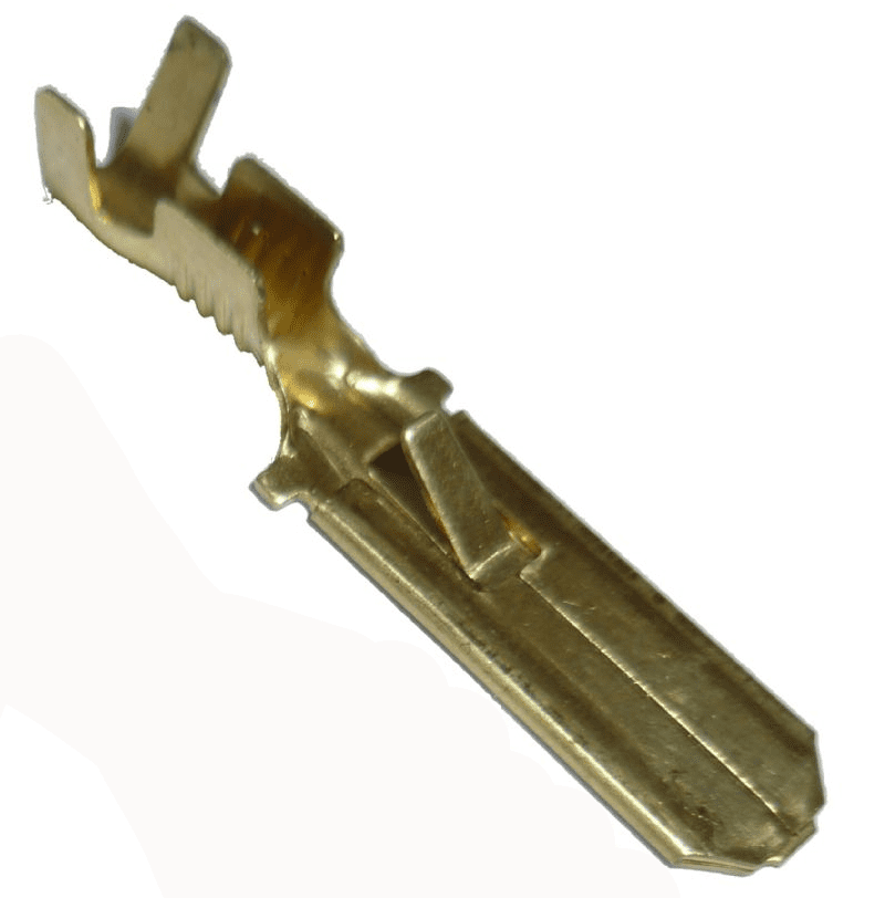 6 35mm male non-insulated spade terminal WITH locking barb ALT-T99-01