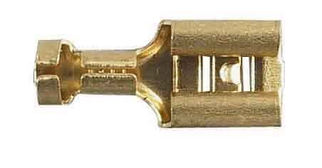 6 3mm Female Spade Connector Solder On Box 50 ALT/WW10446-1-82-C1
