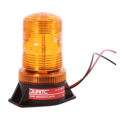 Amber Mini Xenon Beacon with 2 Bolt Fixing - 12-110V-0-446-75