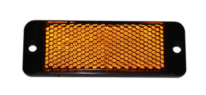 Amber Reflex Reflector with 2 Hole Fixing-0-505-30