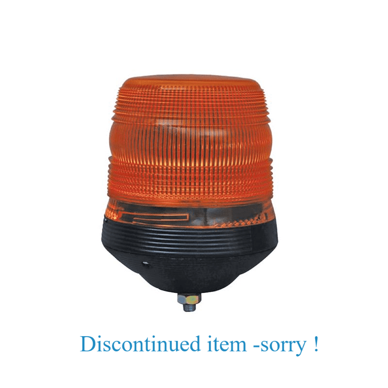 Amber Xenon Beacon with Single Bolt Fixing - 12-48V-0-446-01