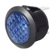 Blue LED Warning Light for 20mm diameter Panel Hole - 12/24V-0-607-32