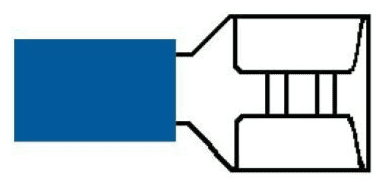Blue Pre-Insulated Push-On Terminals - 8 00mm-3-001-40