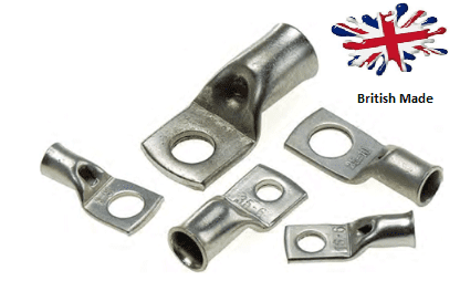 "Small" Battery/Starter, Tin Plated Copper Tube Ring / Eyelet Terminals ...
