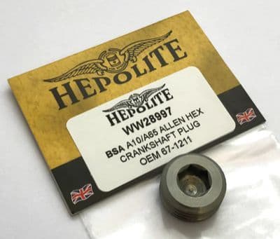 BSA A10 Crank Plug ALT/WW28997-1-82