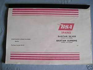 BSA PARTS BOOK ALT/WW07346-1-82