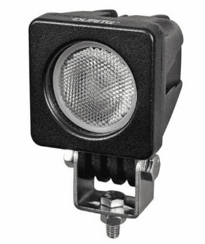 DURITE 1 x 10W LED Compact Work Lamp with Flying Lead - Black 12/24V 0 ...