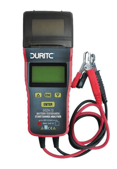 DURITE 12/24V Battery Tester With Start Charge Analyzer-0-524-73
