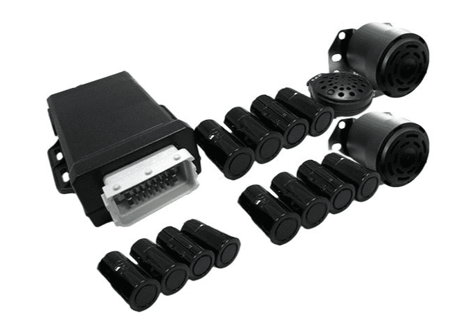 DURITE 12 Sensor Blind Spot Detection System With 4 Left 4 Rear 4 Right ...