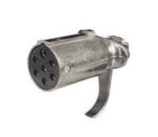 DURITE 24V 7 Pin Metal Trailer Clang Socket - ISO 1185 24N 0-477-19