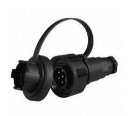 DURITE 4 Pin Waterproof Plastic Bulkhead Socket - 6A 0-464-69