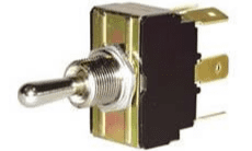 DURITE Off/A/A B Side and Head Lamp Toggle Switch with Metal Lever 0-645-00