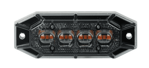 Durite R65 R10 LED Dark Lens Warning Light 12 LED s Amber 12/24v Bx1 0 ...