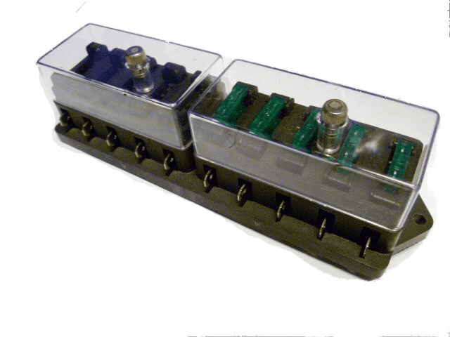 Fusebox 10 way with transparent lid ALT/LFB10-09