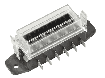 Fusebox 6 way with transparent lid ALT/FBB6T-01
