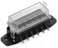 Fusebox 6 way with transparent lid ALT/FBB6T-01