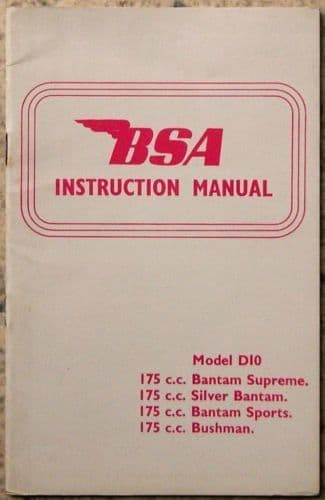 HANDBOOK BSA D10 ALT/WW07347-1-82