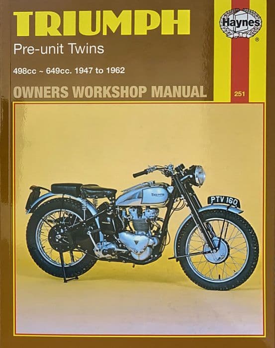 Haynes Manual Triumph Pre-Unit Twin ALT/WWHMH251-1-82