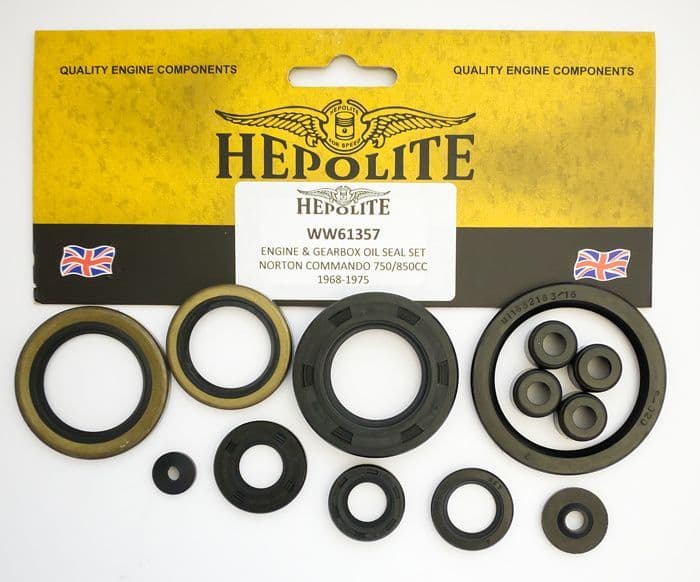 Hepolite Oil Seal Kit Norton Commando 750/850cc 1968 - 1975 ALT/WW61357 ...