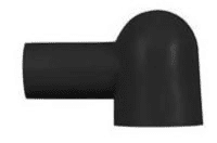 Large Black PVC Insulating Boot - Cable Entry 8mm Terminal 17mm ...