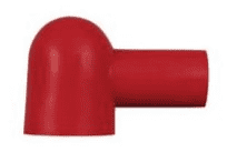 Large Red PVC Insulating Boot - Cable Entry 13mm Terminal 17mm diameter ...