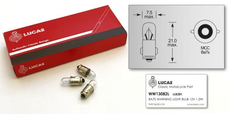 Lucas Bulb 12V ALT/WW13082L-1-82-FF2