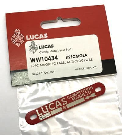 Lucas mag label K2FCMGLC ALT/WW10434-1-82-AG17