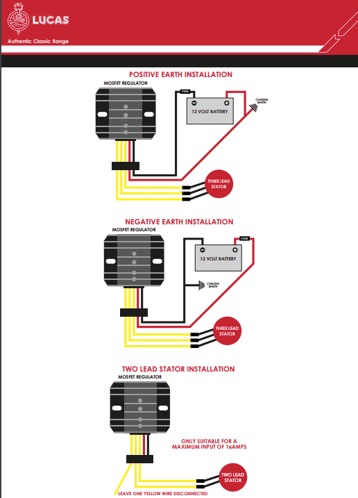 Lucas Universal MOSFET Rectifier/Regulator ALT/WW10130-1-82-M8
