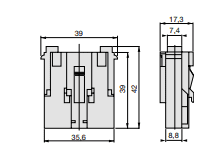 MAXI Blade fuse holder with cover
