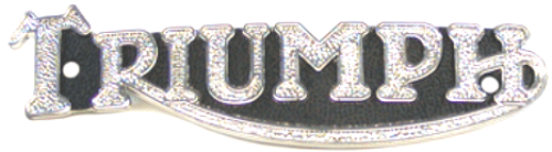 Pair of Triumph Tank Badges to fit Triumph Pre Unit models ALT/WW27036 ...